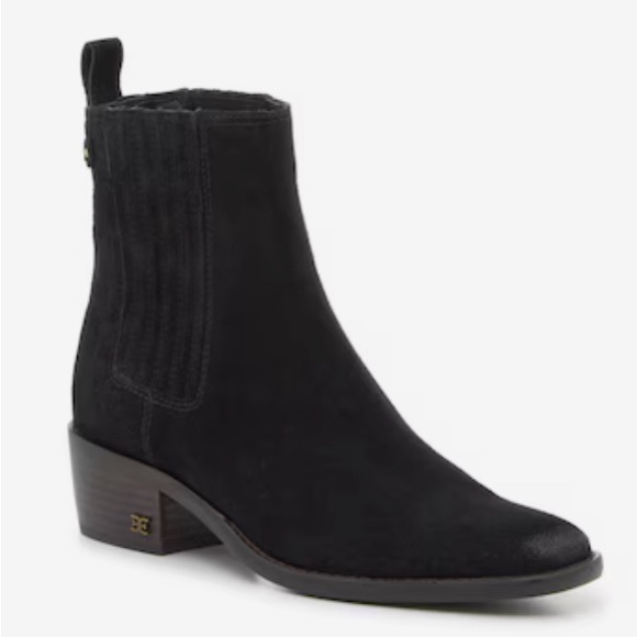 Sam Edelman | Shoes | Sam Edelman Bronson Chelsea Booties Black Suede ...